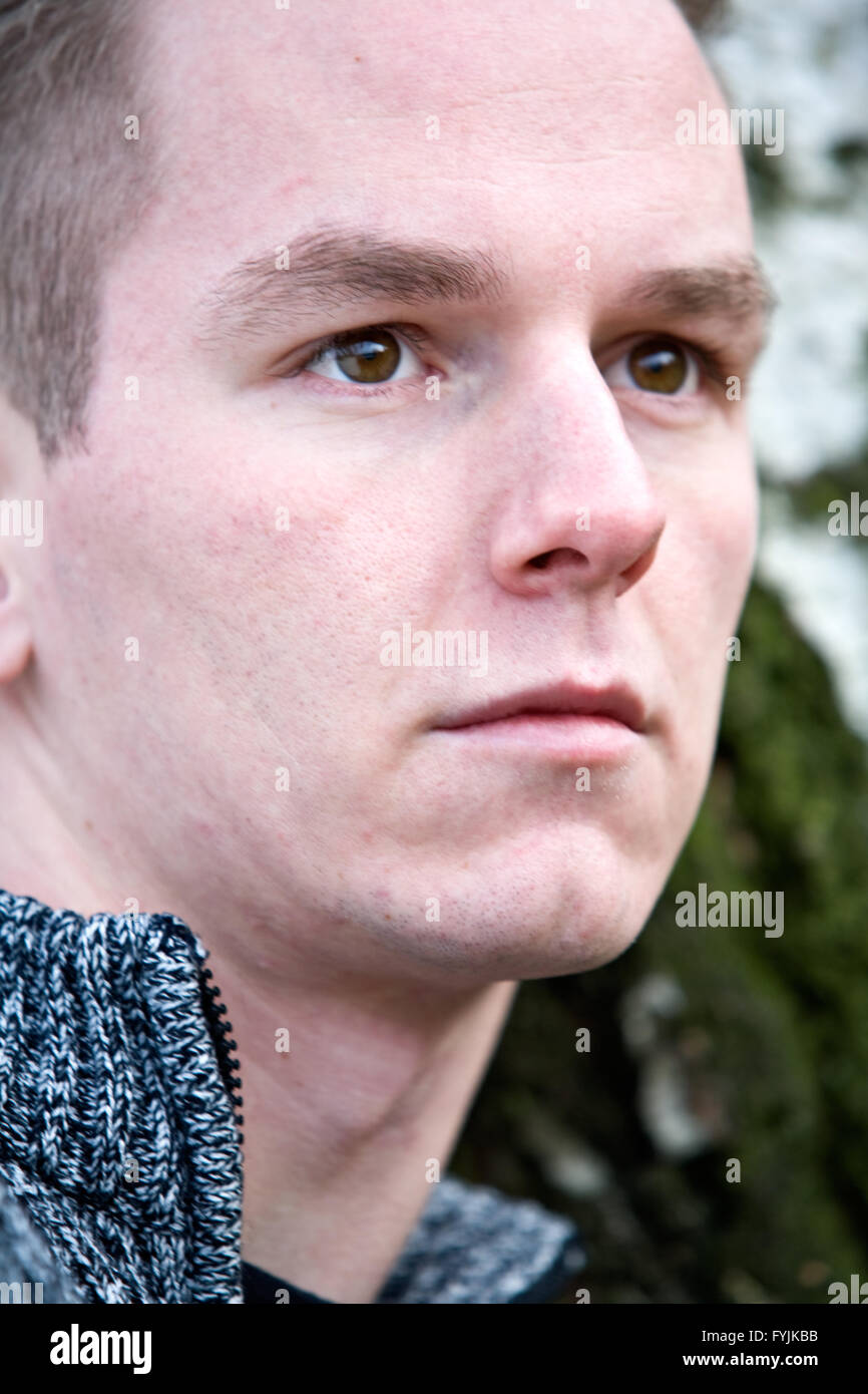 Boy's face close up Stock Photo - Alamy
