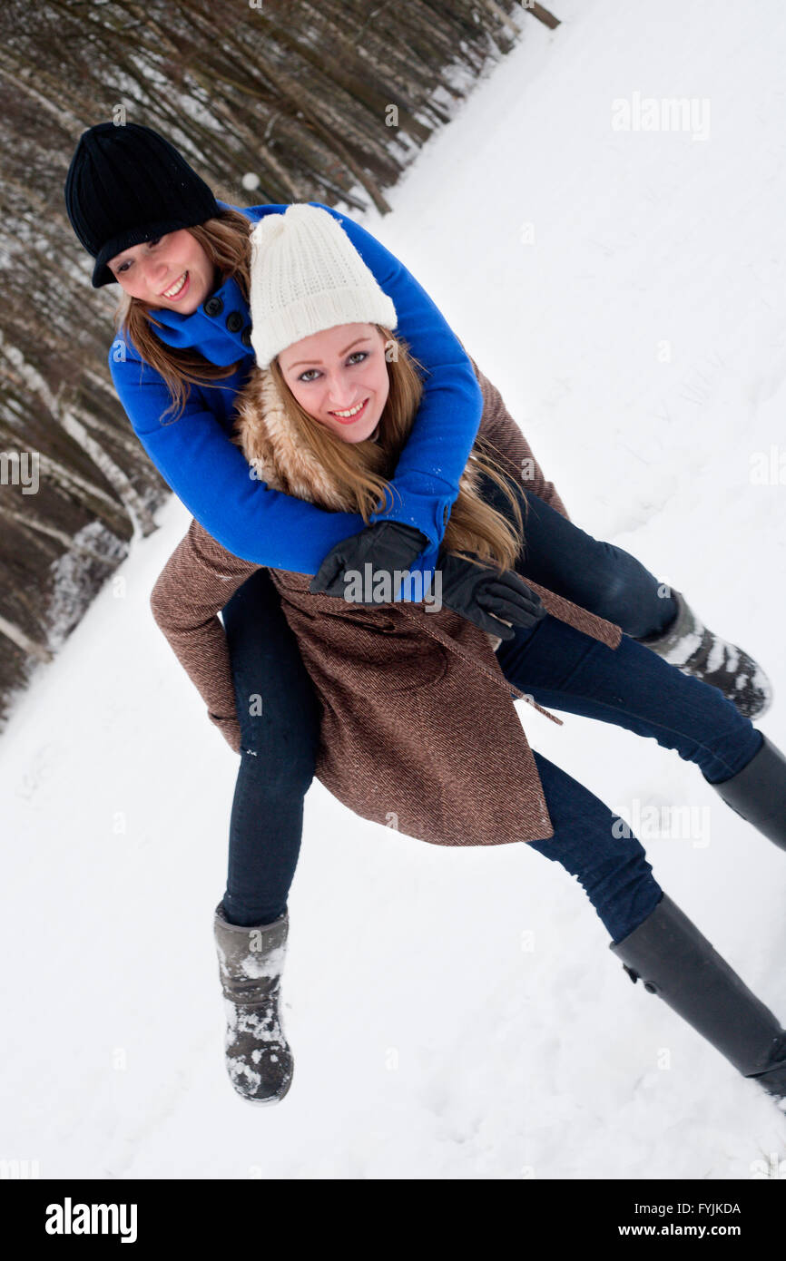 Finnick And Mags Piggy Back Ride