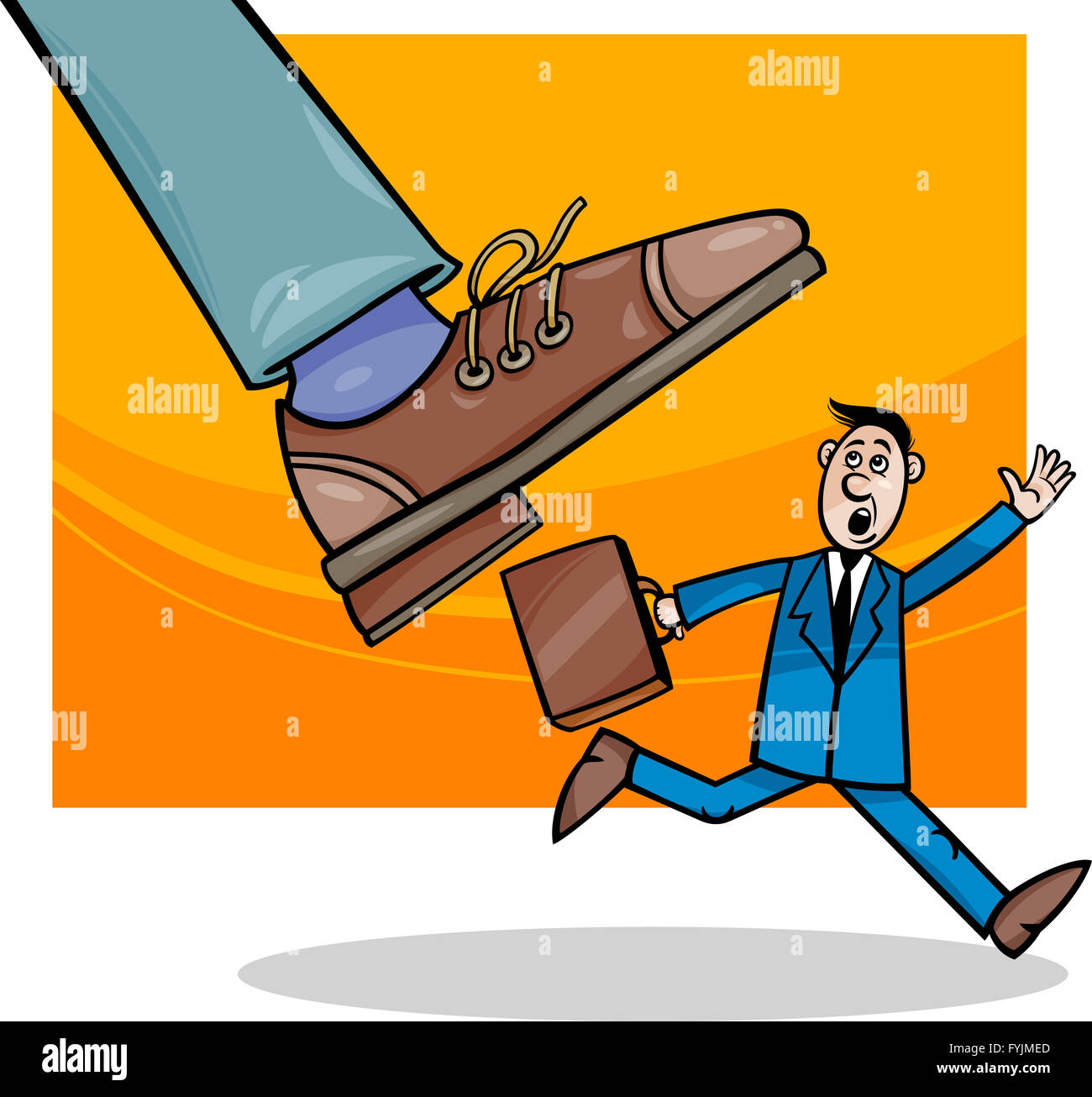corporations and small business cartoon Stock Photo - Alamy