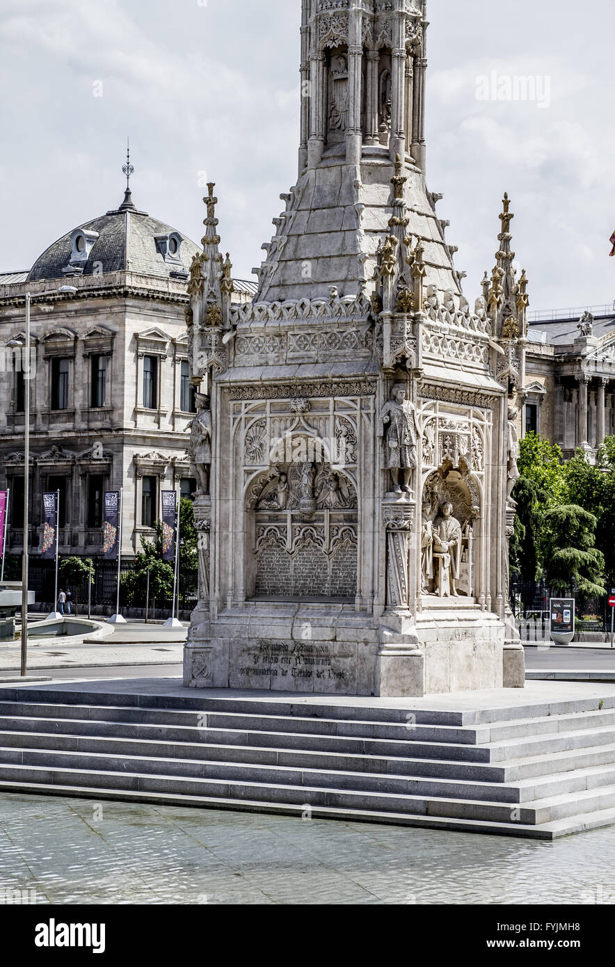 Colon monument, Image of the city of Madrid, its characteristic ...