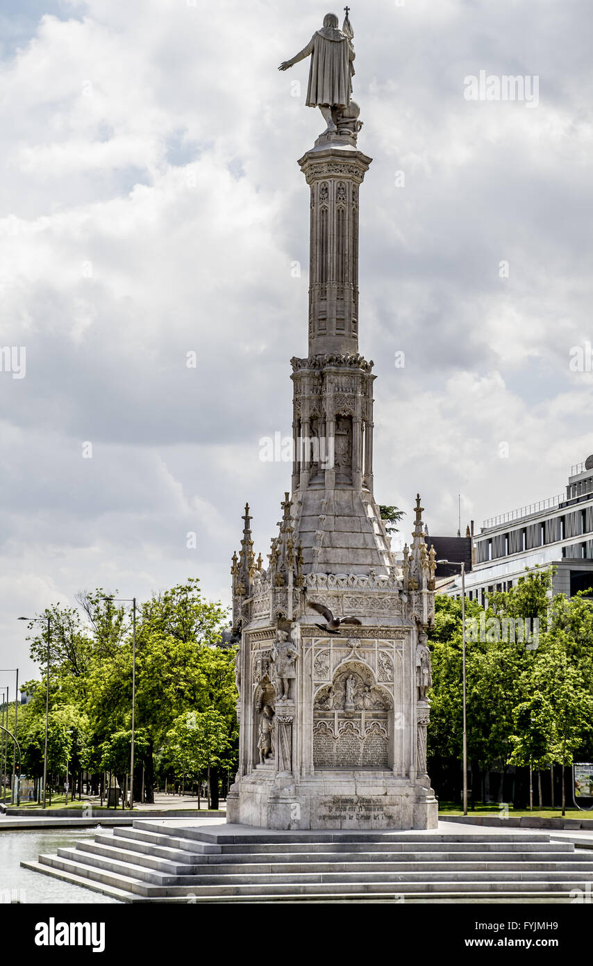 Colon monument, Image of the city of Madrid, its characteristic ...