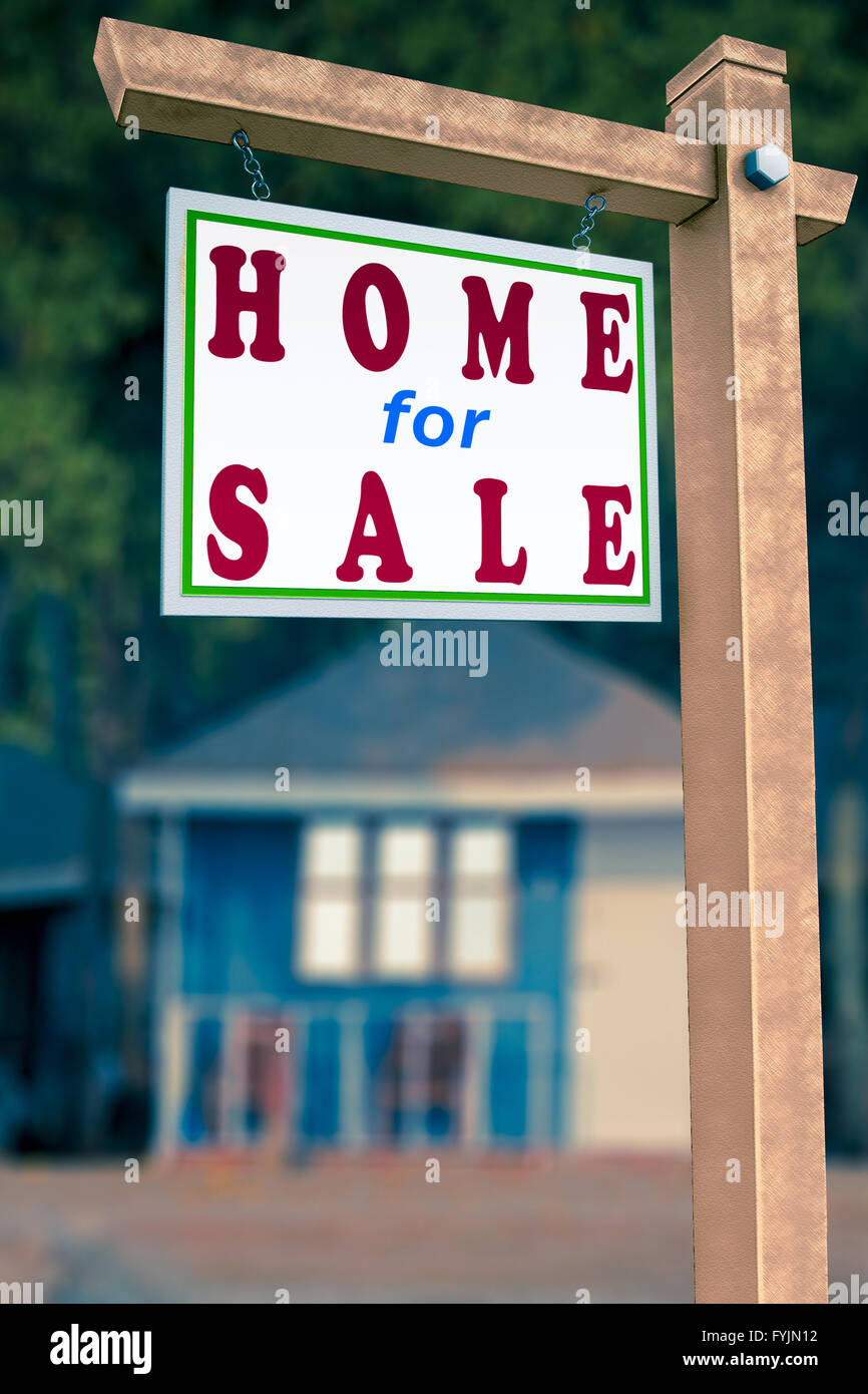 Home For Sale Signboard, Concept Stock Photo - Alamy