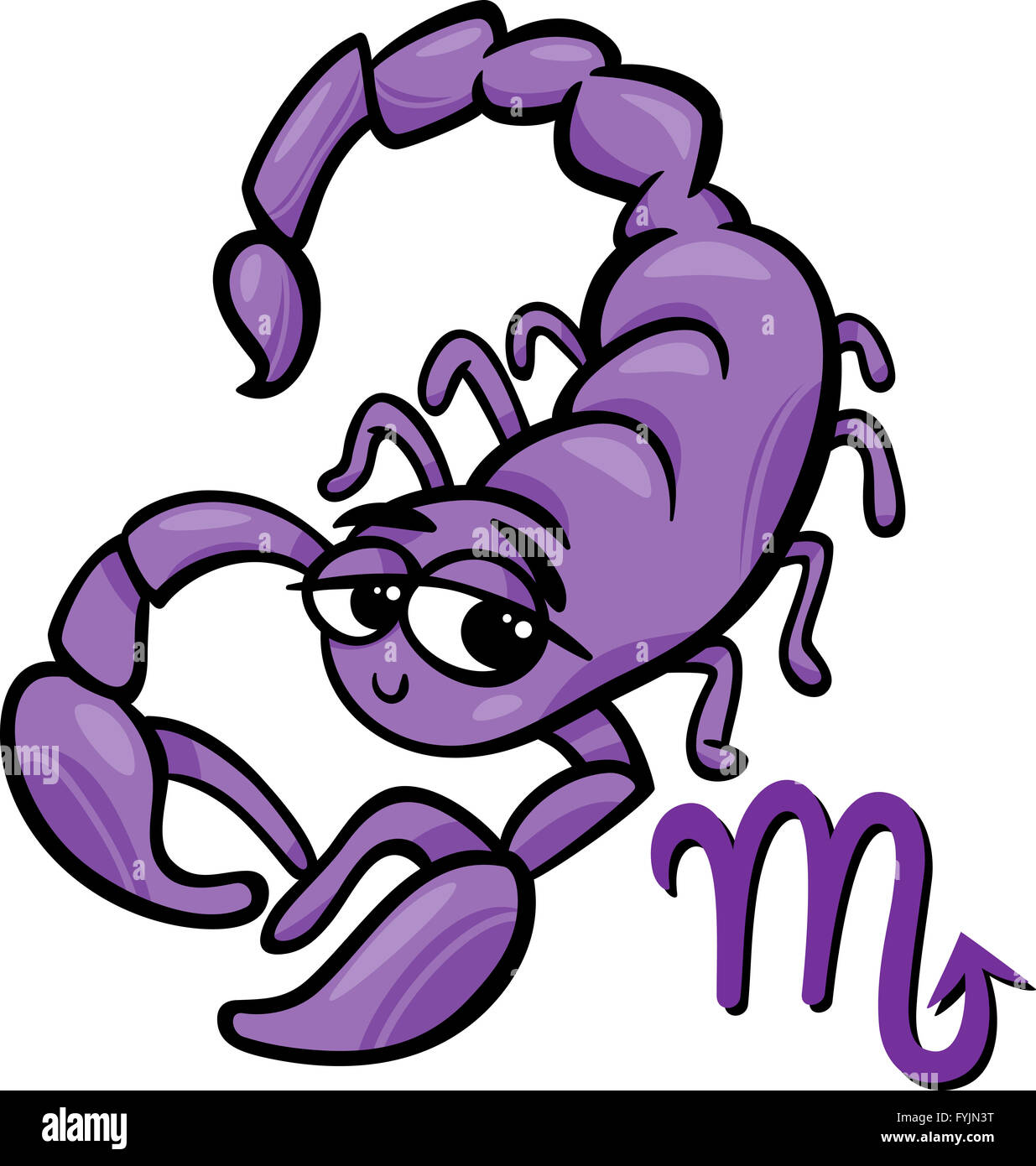 Scorpion cartoon character hi-res stock photography and images - Alamy