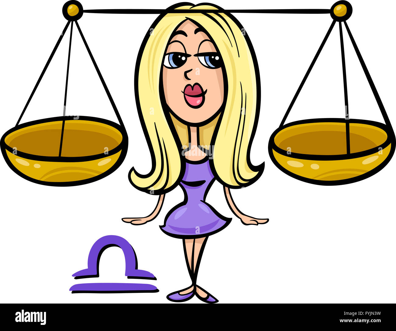 Cartoon Sign Zodiac Libra Vector High Resolution Stock Photography and ...