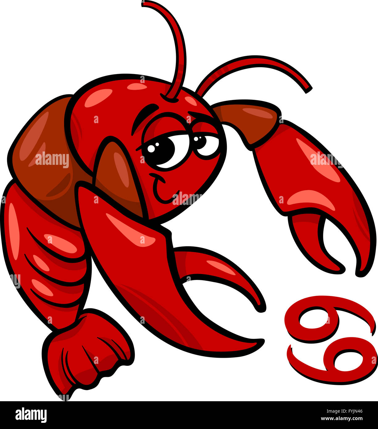 cancer or the crab zodiac sign Stock Photo - Alamy