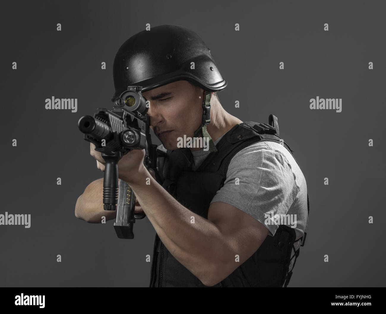 Black soldier wearing helmet hi-res stock photography and images - Alamy