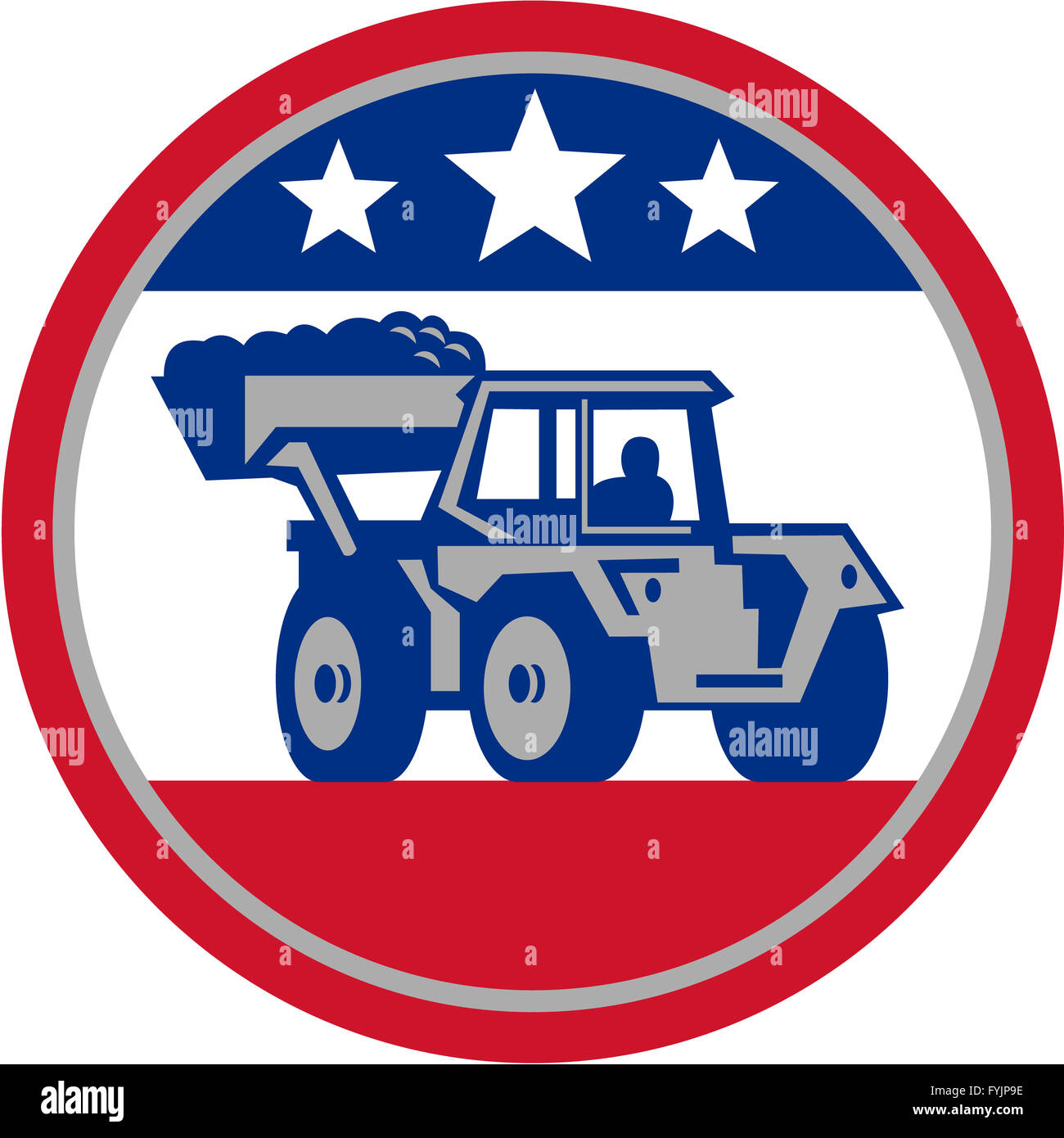 American Mechanical Digger Excavator Retro Stock Photo - Alamy