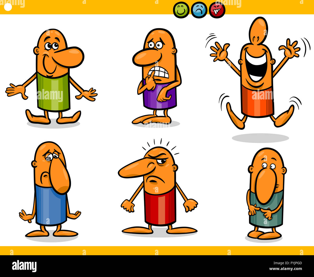 Cartoon emotions hi-res stock photography and images - Alamy