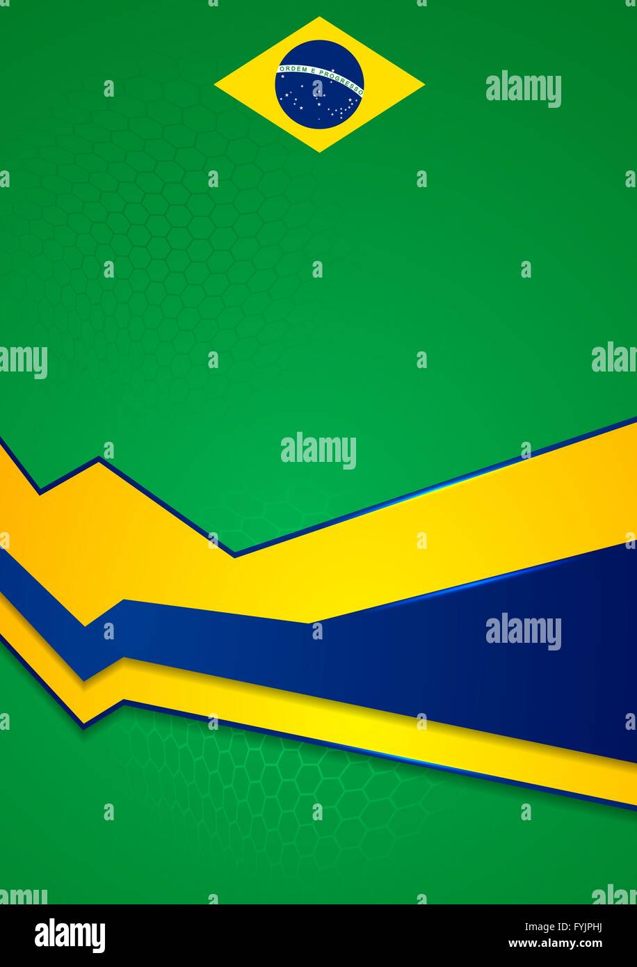 Corporate vector background in Brazilian colors Stock Photo - Alamy