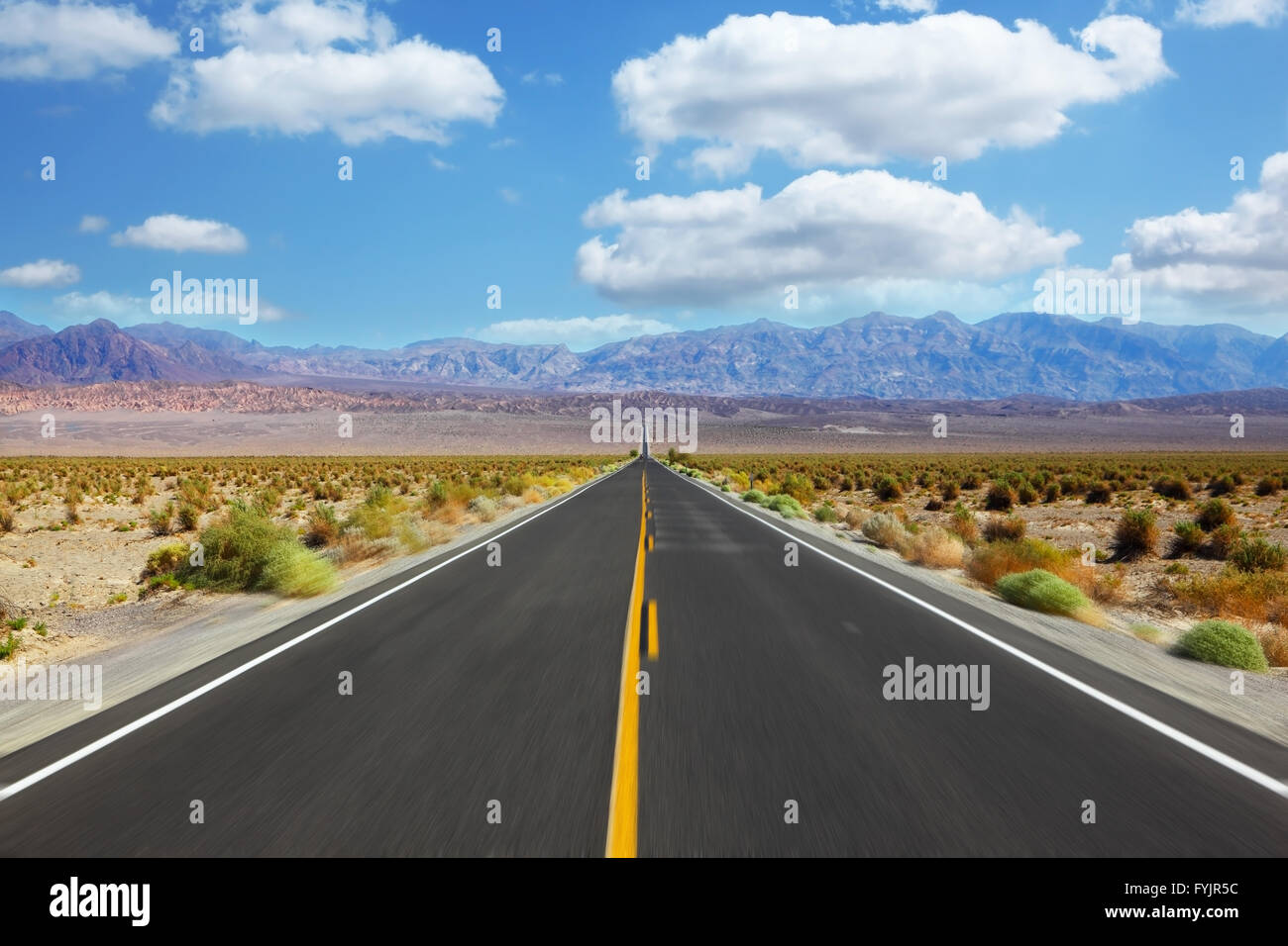 Highway crossing death valley hi-res stock photography and images - Alamy