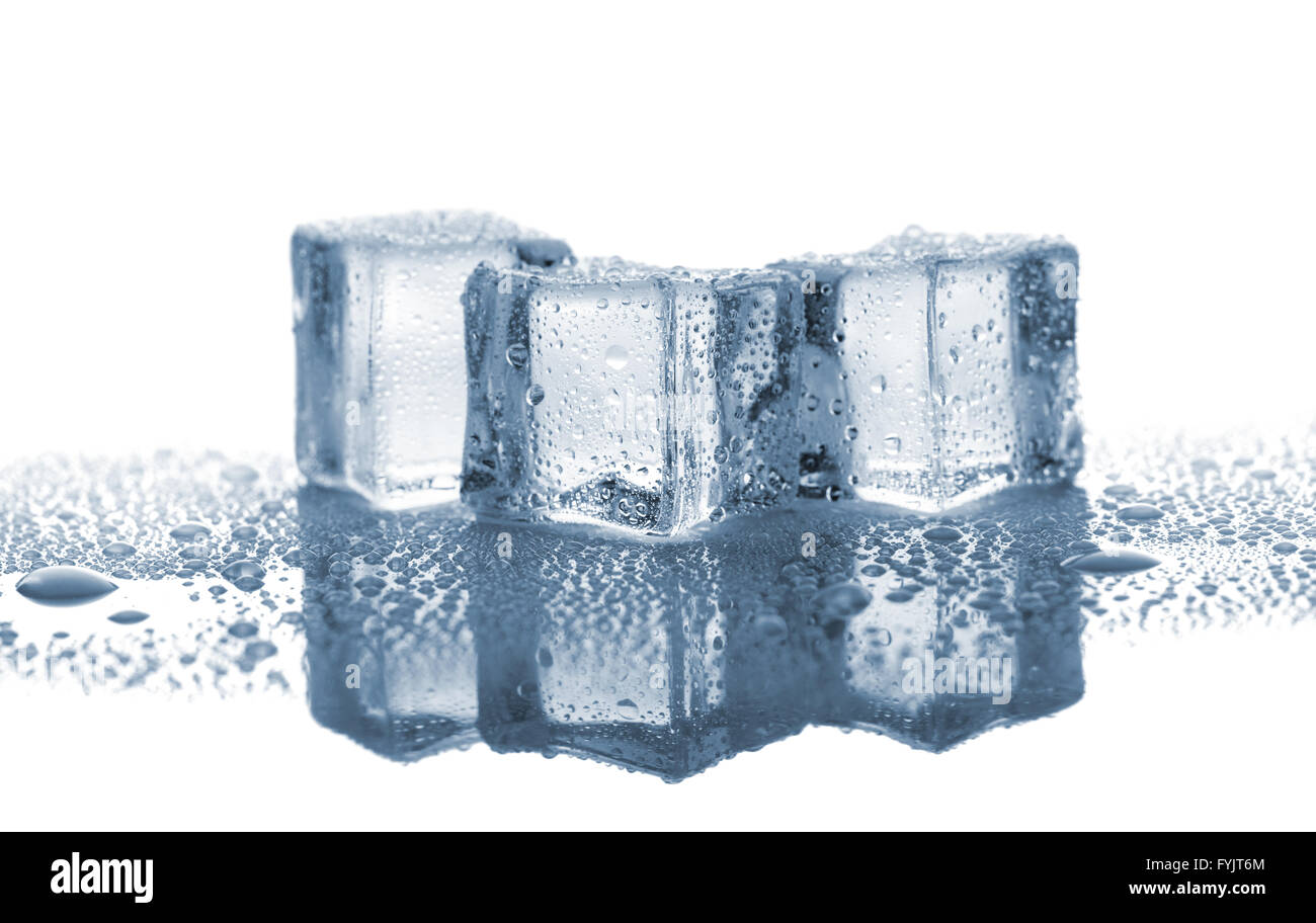 Ice Cubes Melting In Freezer
