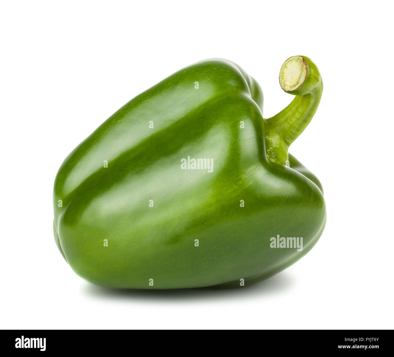Macro image green pepper Cut Out Stock Images & Pictures - Alamy