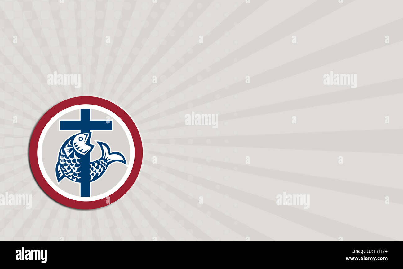 Fish symbol on cross hi-res stock photography and images - Alamy