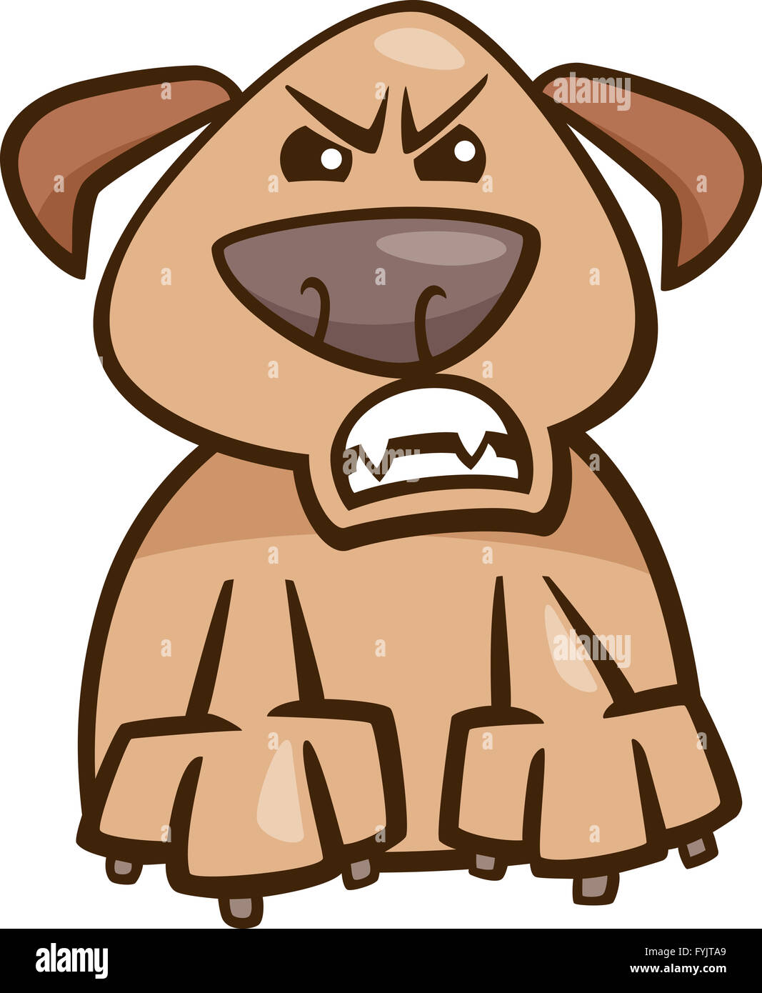 Cartoon dog angry expression hi-res stock photography and images - Alamy