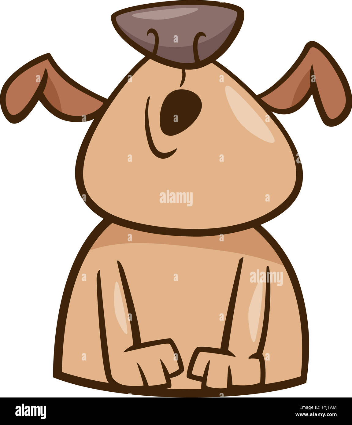 mood howl dog cartoon illustration Stock Photo - Alamy