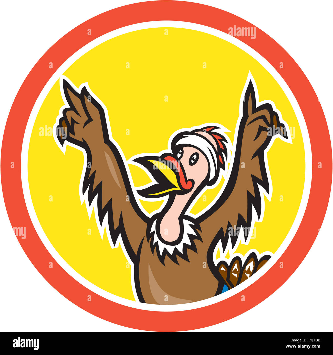 Turkey Runner Victory Circle Cartoon Stock Photo - Alamy