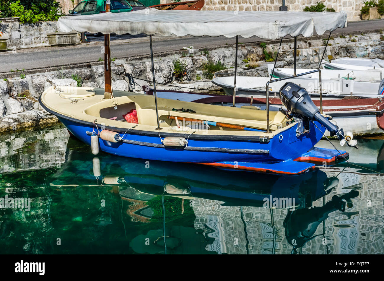 Old boat blue hi-res stock photography and images - Alamy