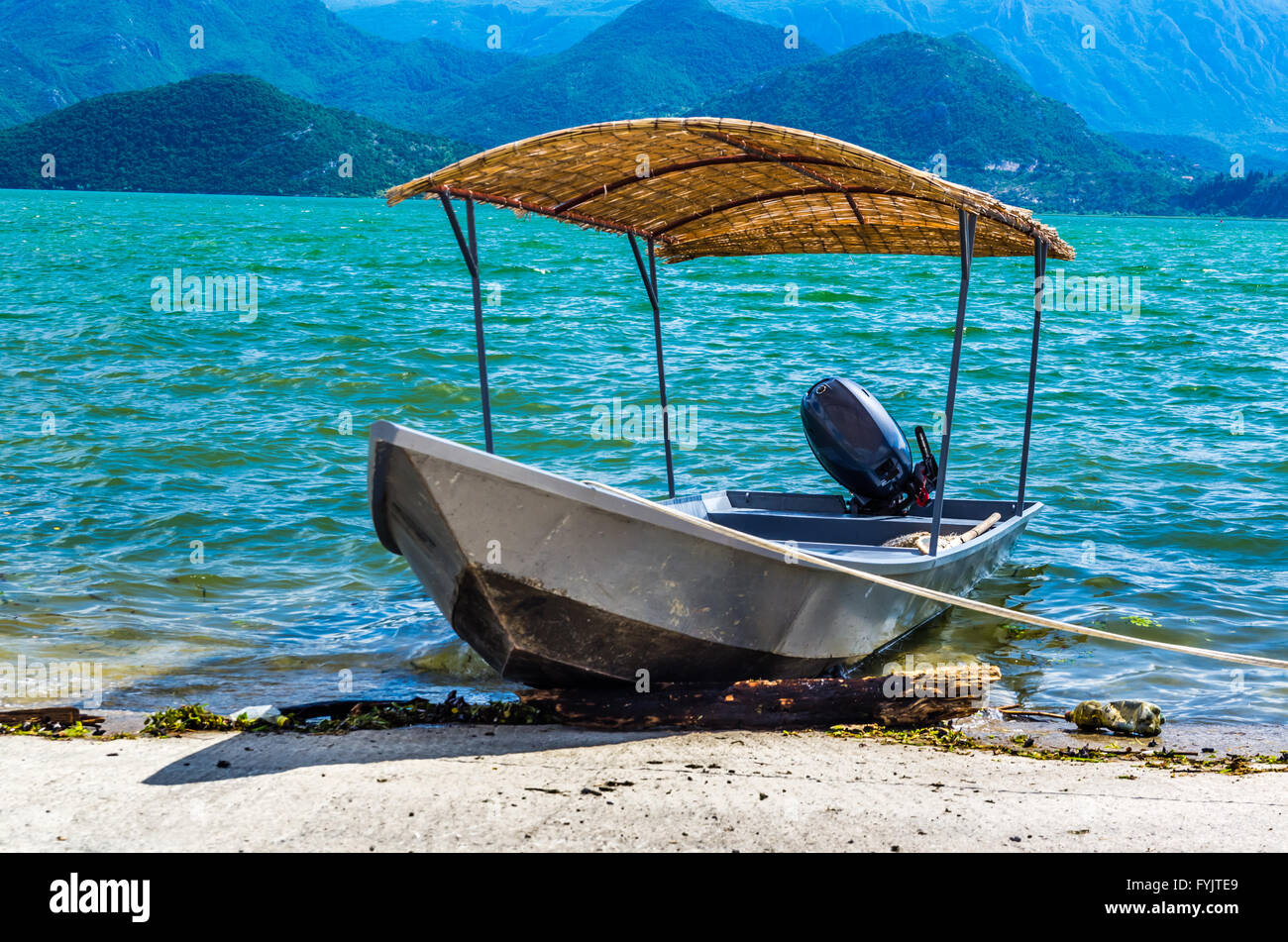 Stone boat on lake hi-res stock photography and images - Alamy