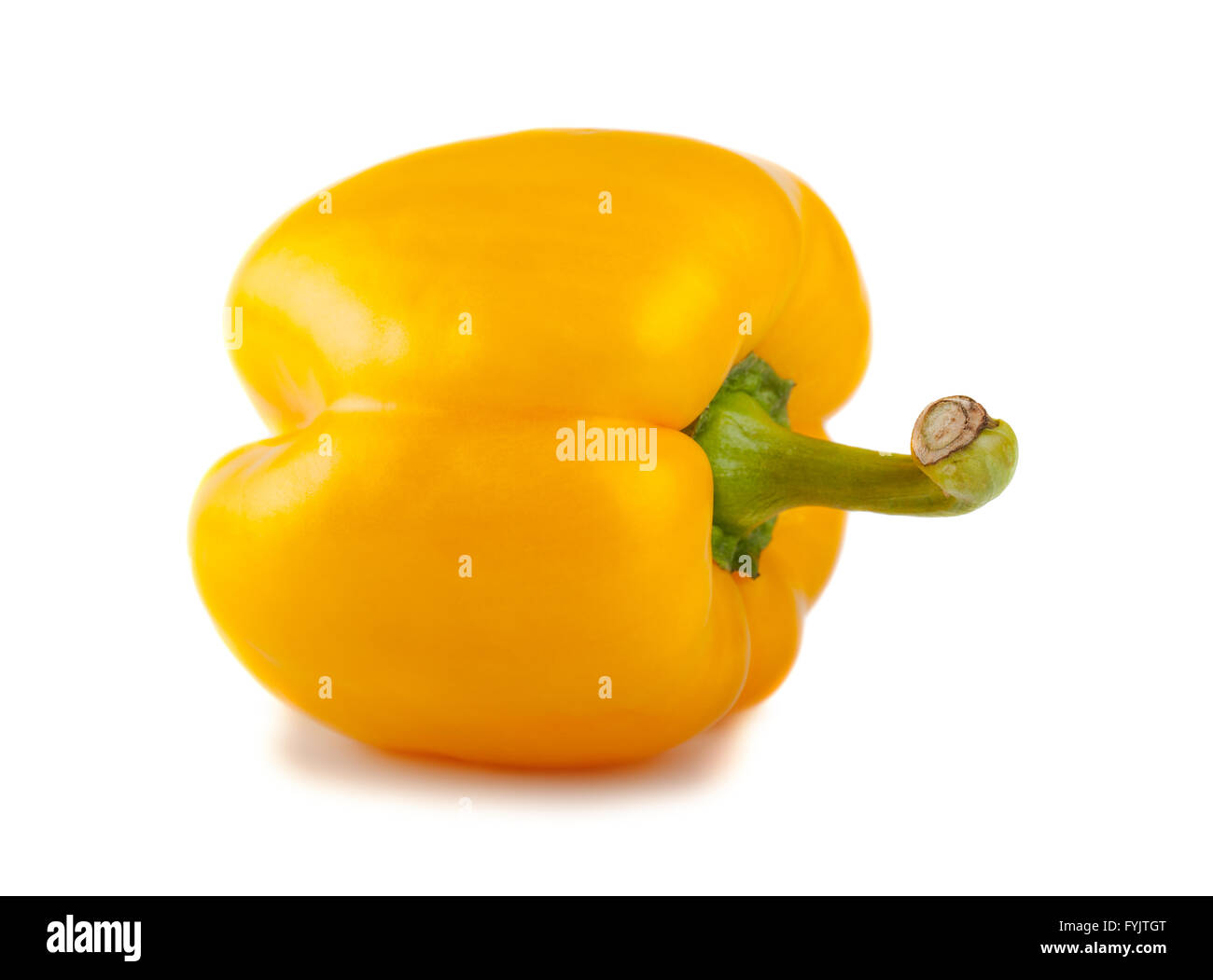 Single yellow pepper Stock Photo - Alamy