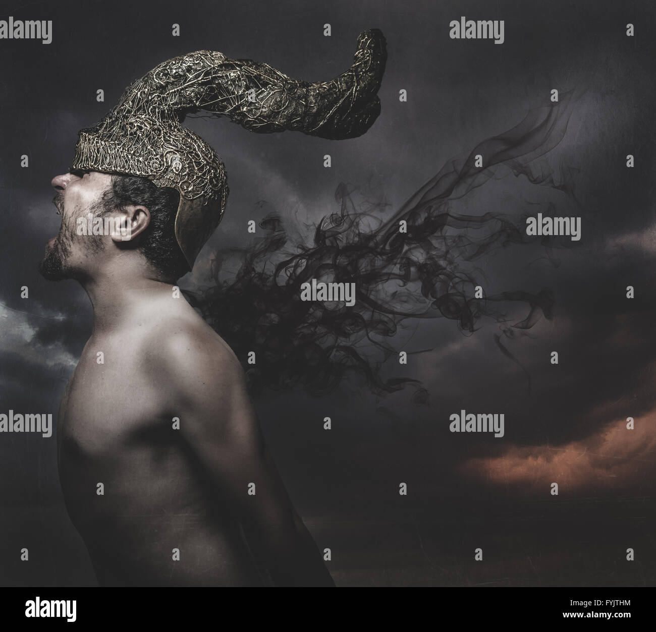 Man scared door hi-res stock photography and images - Alamy