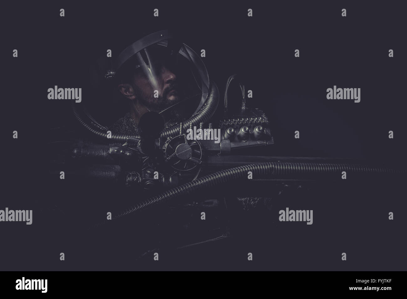 Astronaut moon with gun hi-res stock photography and images - Alamy