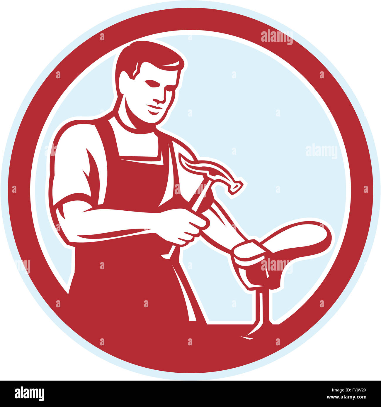 Shoemaker hammer shoe circle hi-res stock photography and images - Alamy