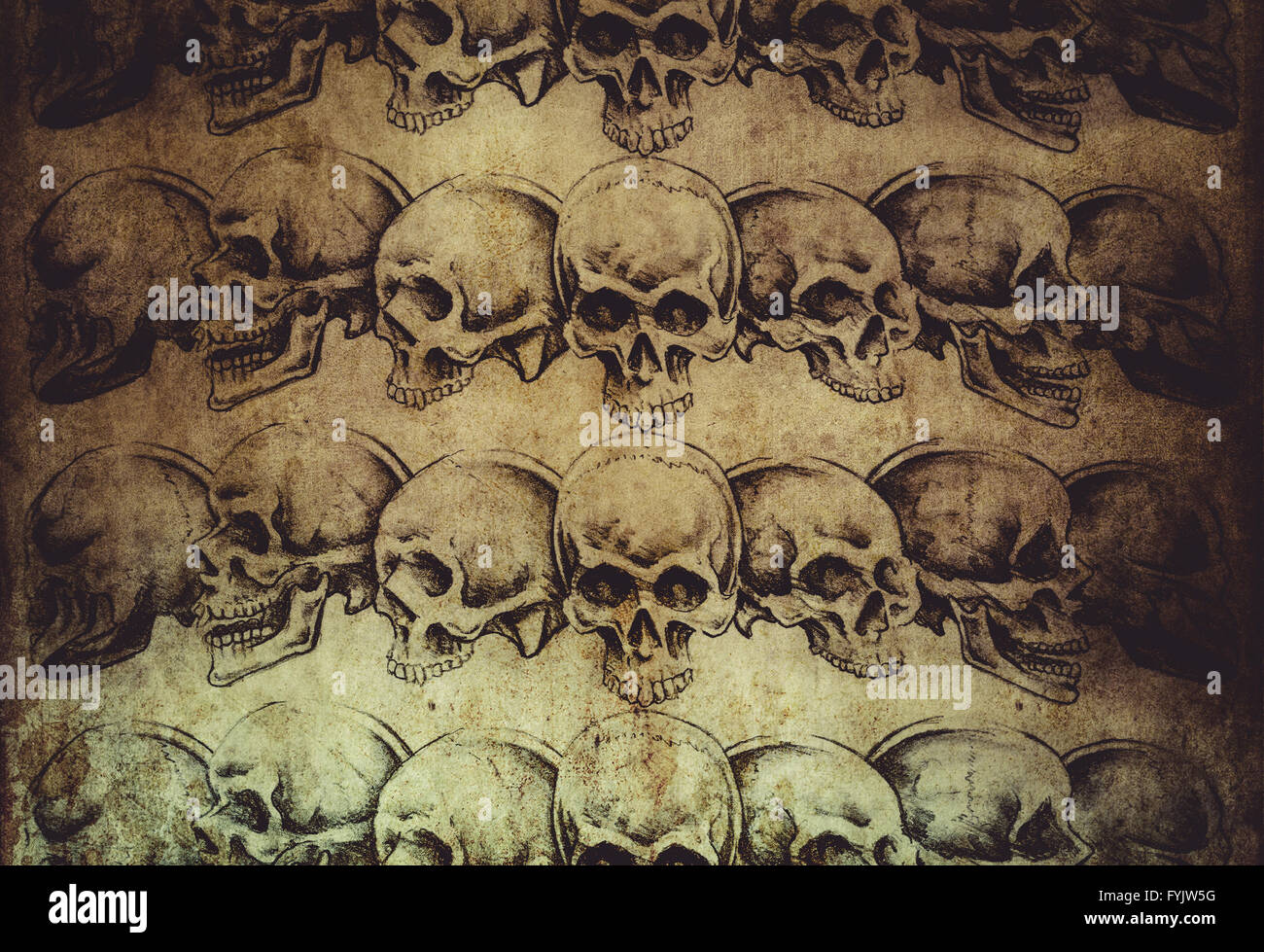 Tattoo art, skulls Stock Photo - Alamy