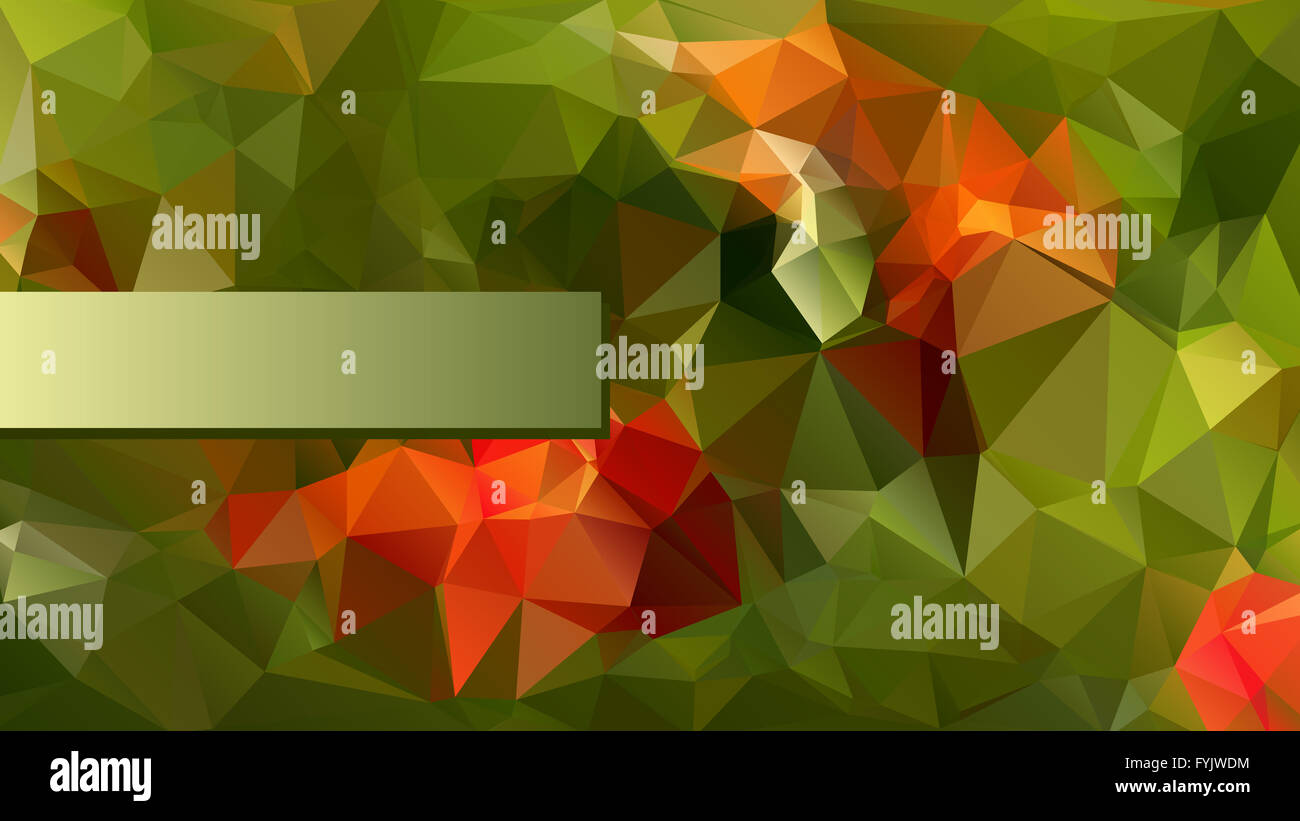 Modern Poligonal Design in Red and Green Color Stock Photo - Alamy