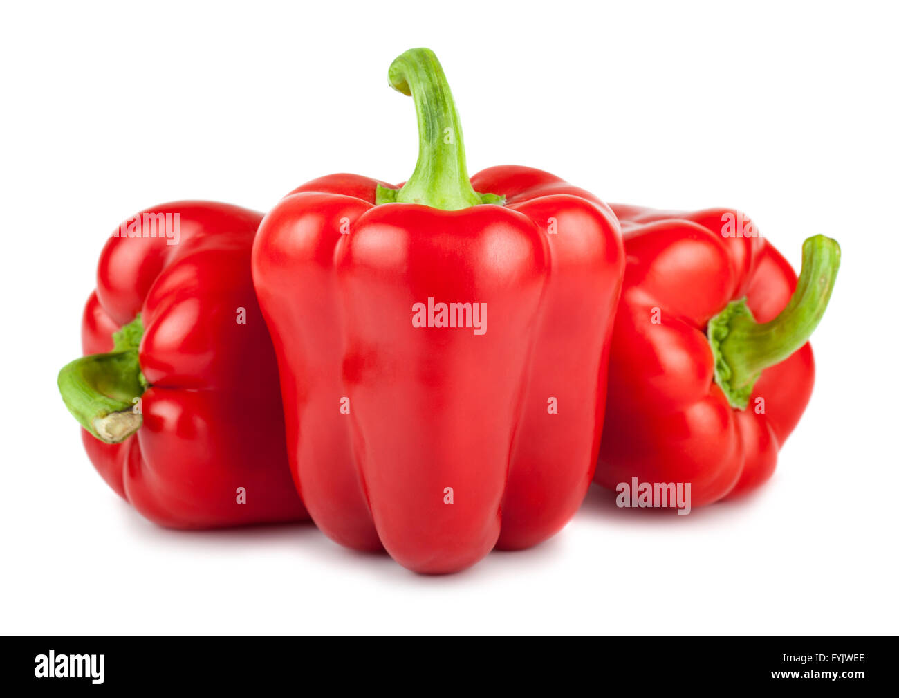 Three red bell peppers hi-res stock photography and images - Alamy
