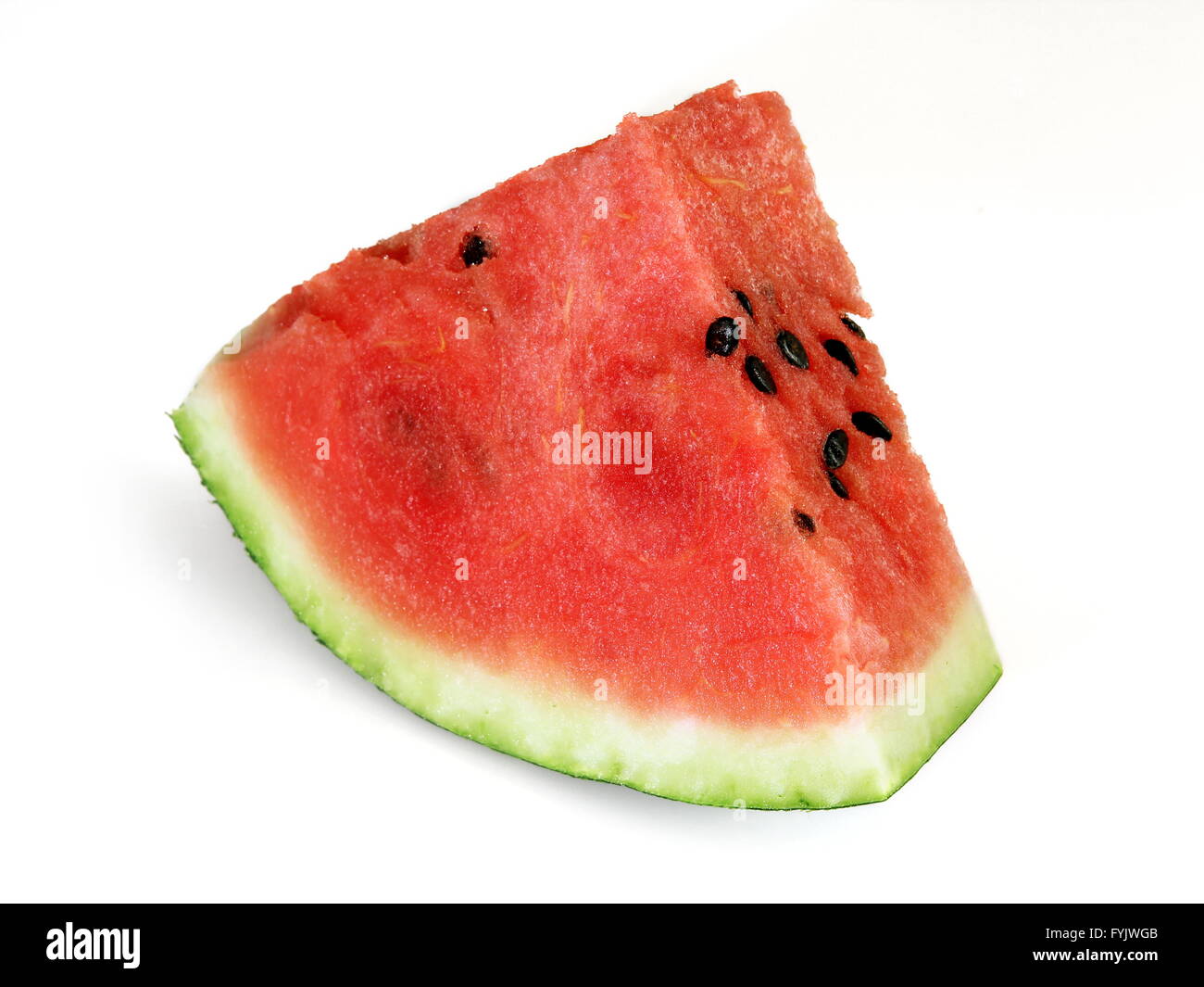 Sliced ripe watermelon isolated on white background Stock Photo - Alamy