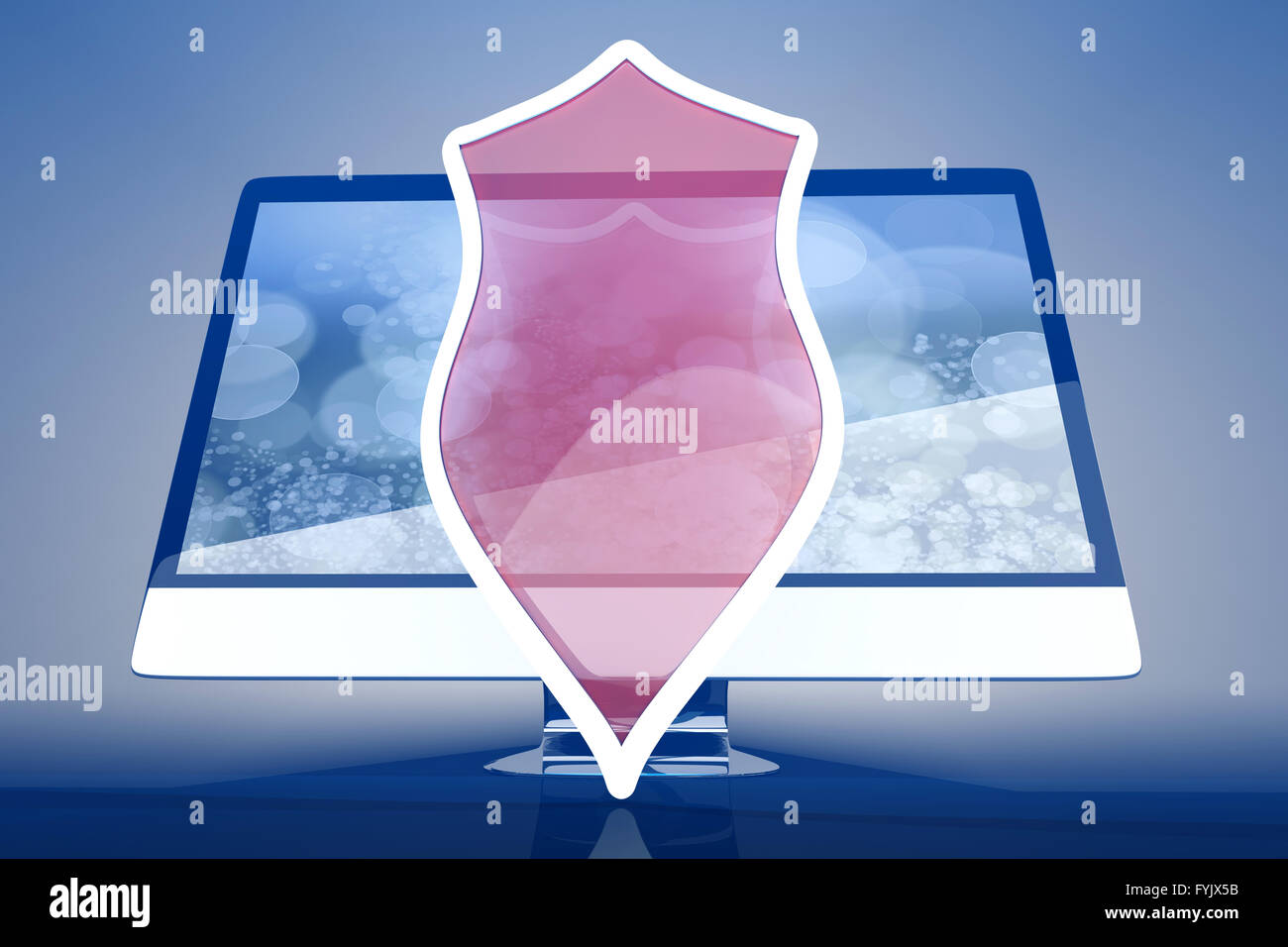 A protected and shielded all in one computer Stock Photo - Alamy