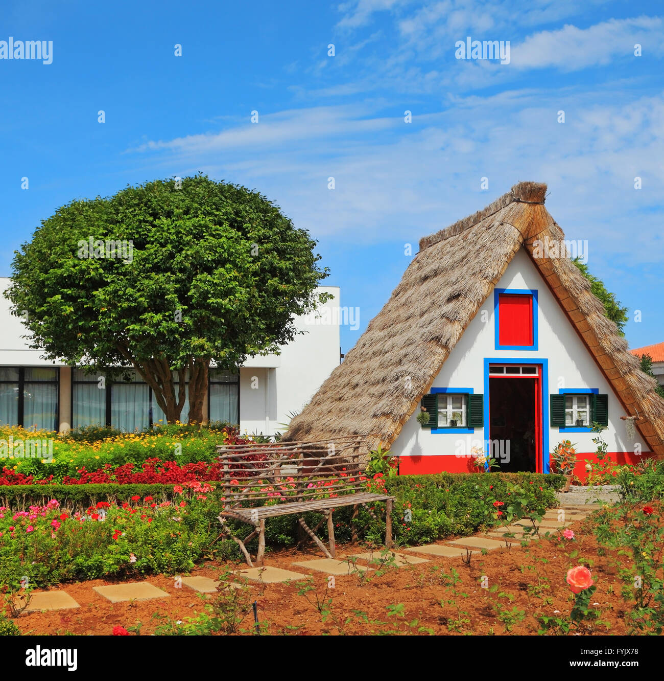The house-museum of the first settlers on the Madeira Stock Photo - Alamy