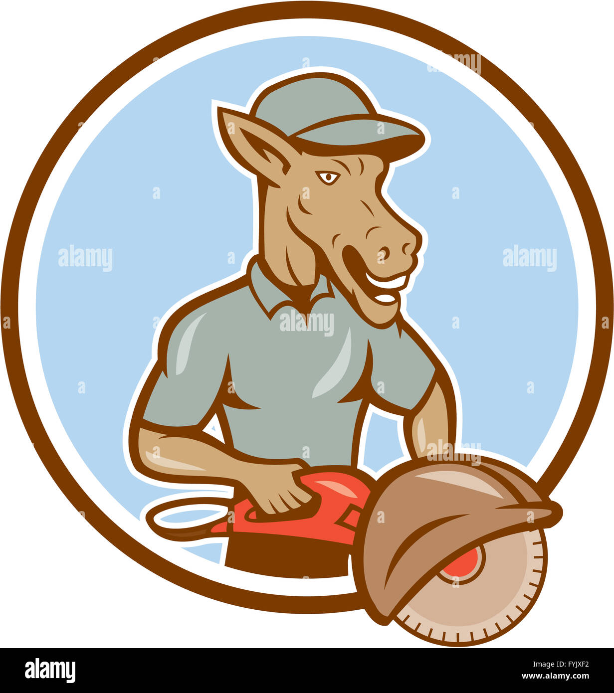 Construction concrete saw cartoon hi-res stock photography and images ...