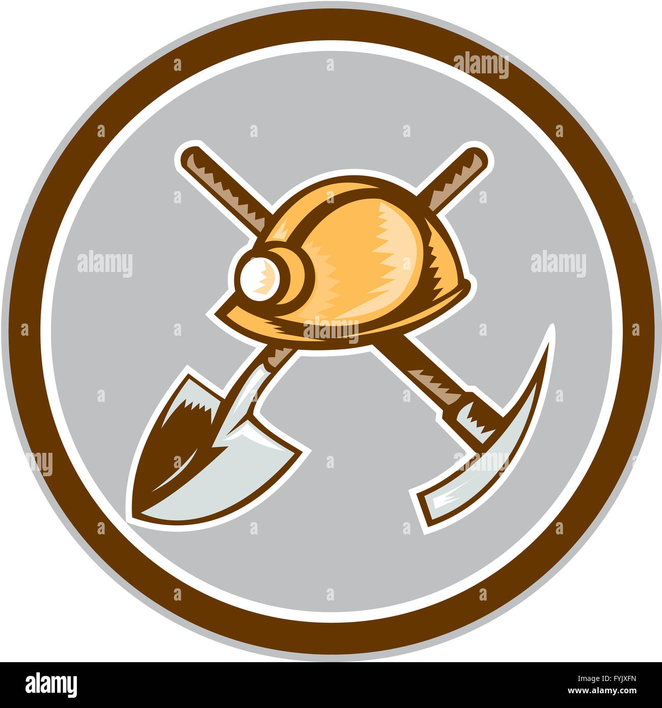 Shovel spade pick axe hi-res stock photography and images - Alamy