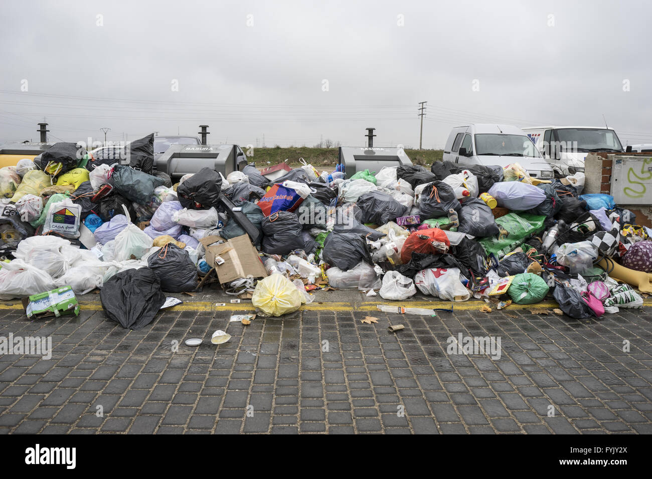 environment, strike by municipal waste collection Stock Photo - Alamy