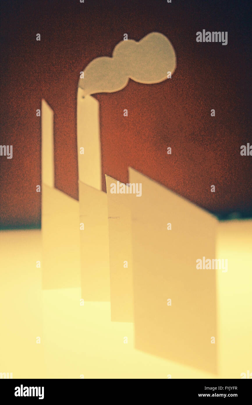Factory Paper Cut out Stock Photo - Alamy