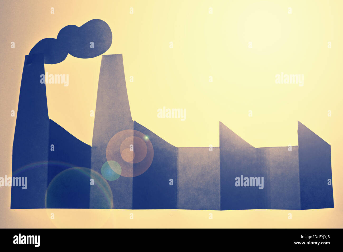 Factory Paper Cut out Stock Photo - Alamy