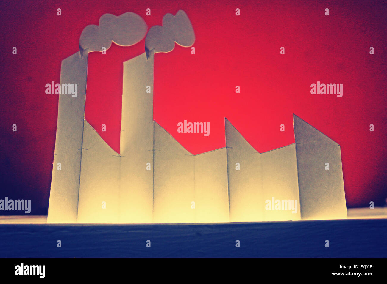 Factory Paper Cut out Stock Photo - Alamy