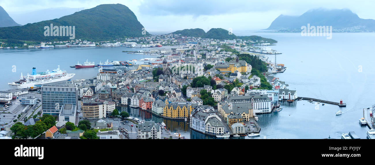 Alesund town (Norway Stock Photo - Alamy