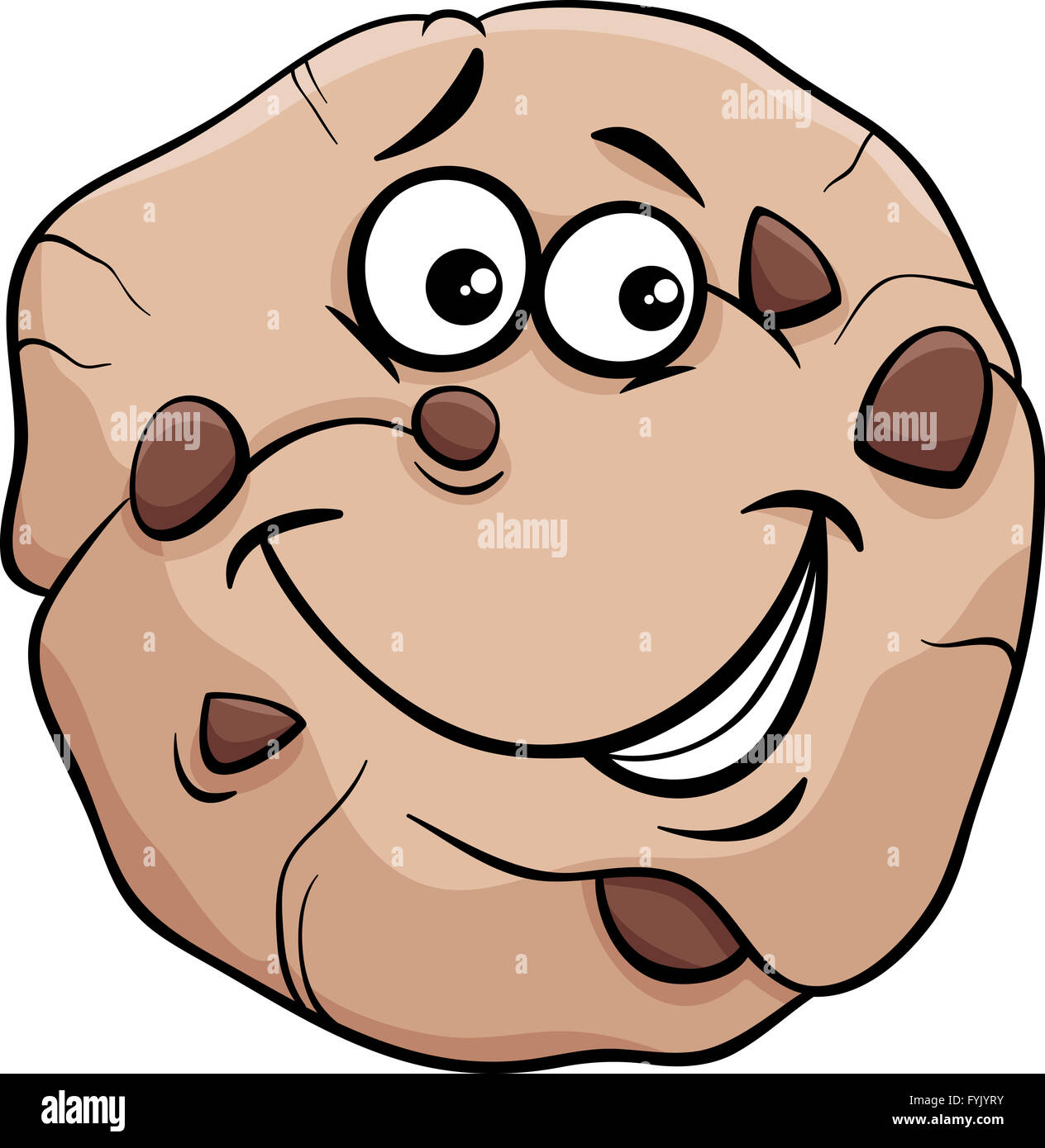cookie cartoon illustration Stock Photo - Alamy