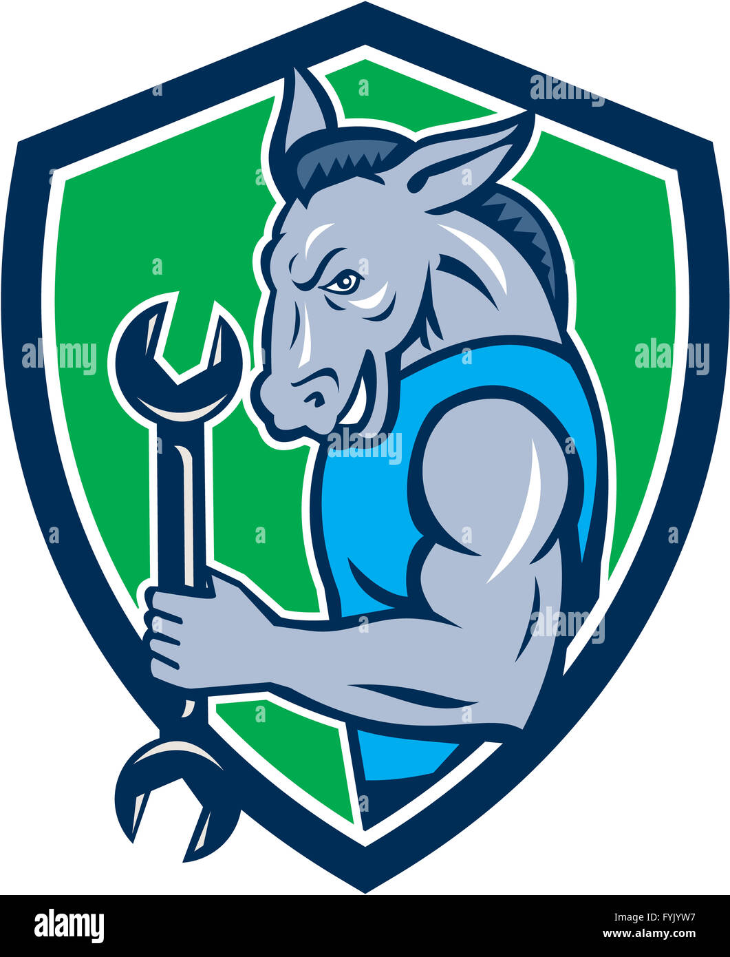 Donkey mascot hi-res stock photography and images - Alamy