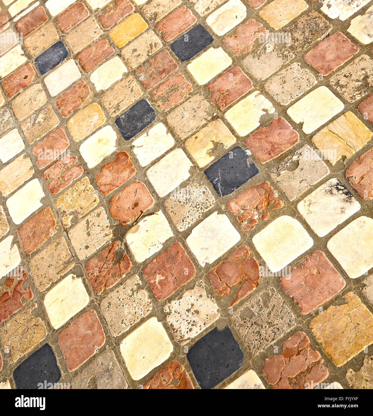 in borghi street abstract pavement of a curch and marble Stock Photo ...