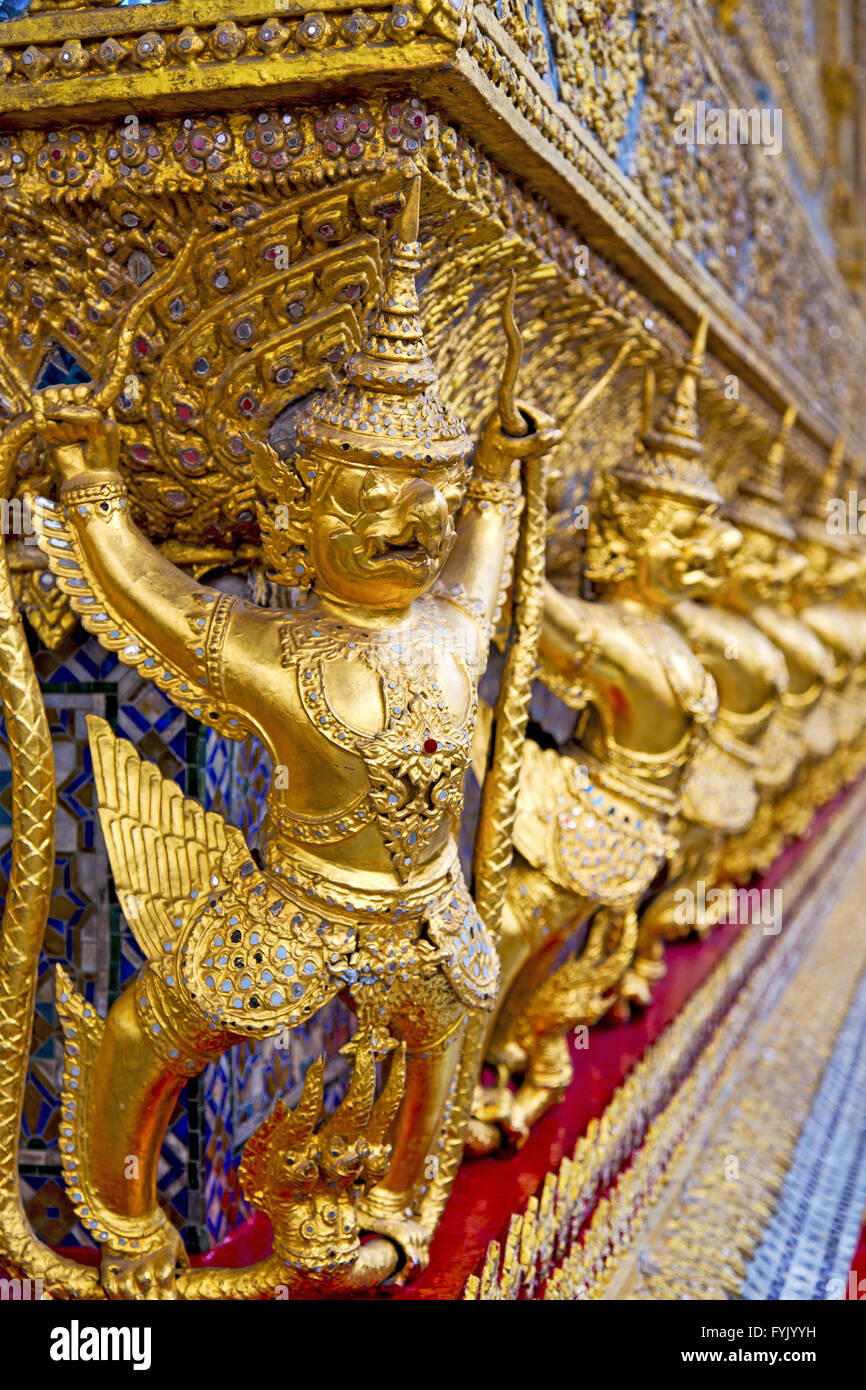 demon in the temple bangkok asia Stock Photo - Alamy