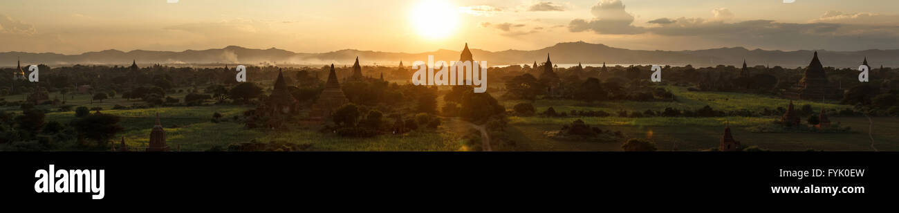Sunset in Bagan Stock Photo - Alamy