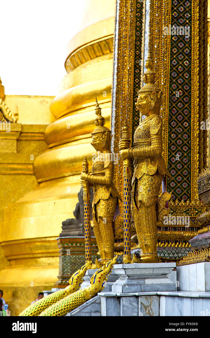 pavement gold temple in incision of the Stock Photo - Alamy