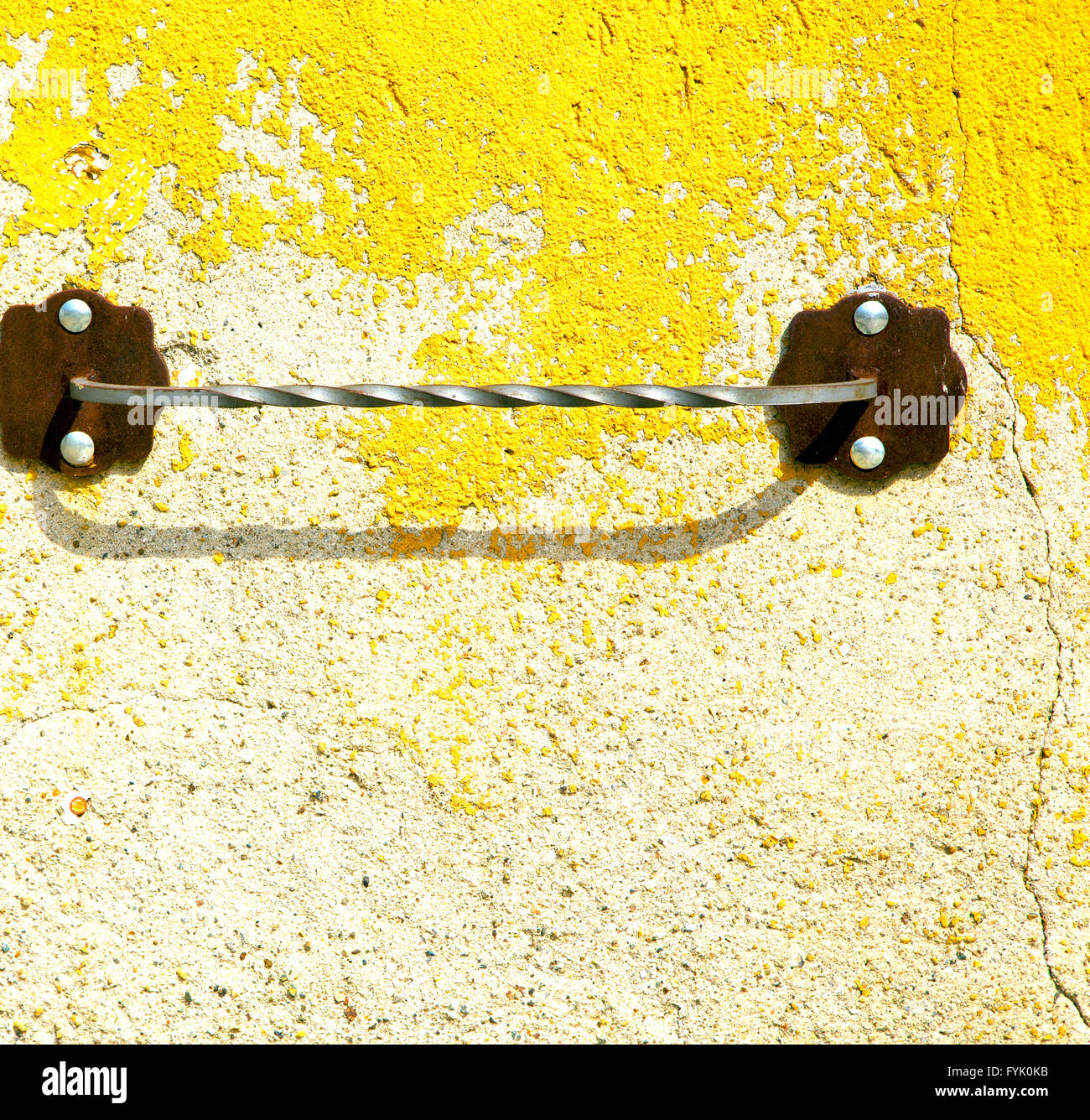 milan in italy old church concrete wall brick metal Stock Photo - Alamy