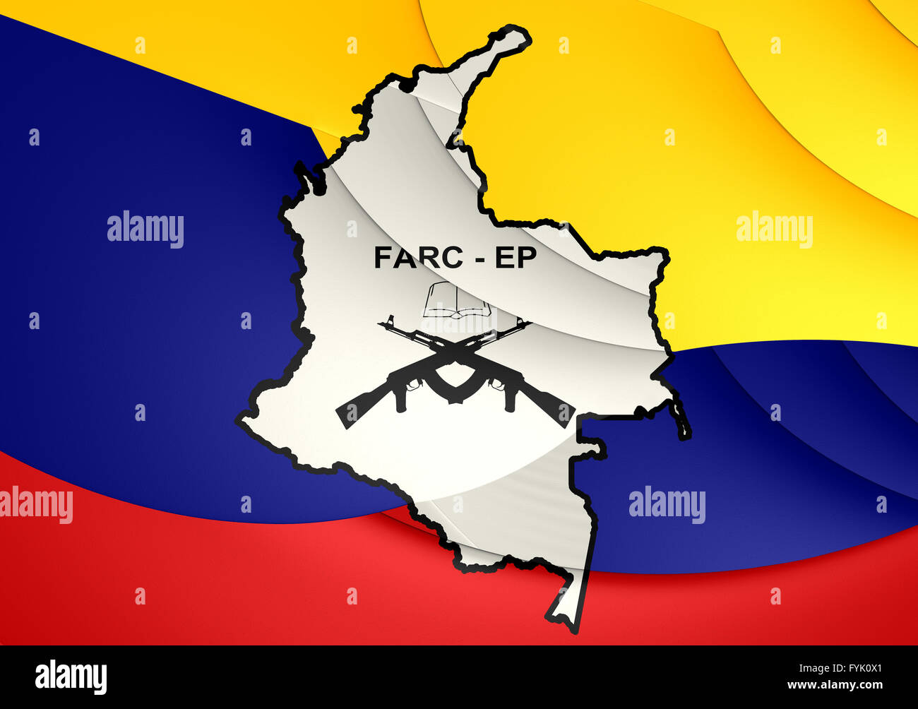 Farc flag hi-res stock photography and images - Alamy