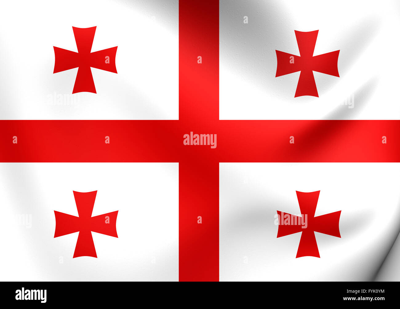 Flag of Georgia. Close Up Stock Photo - Alamy