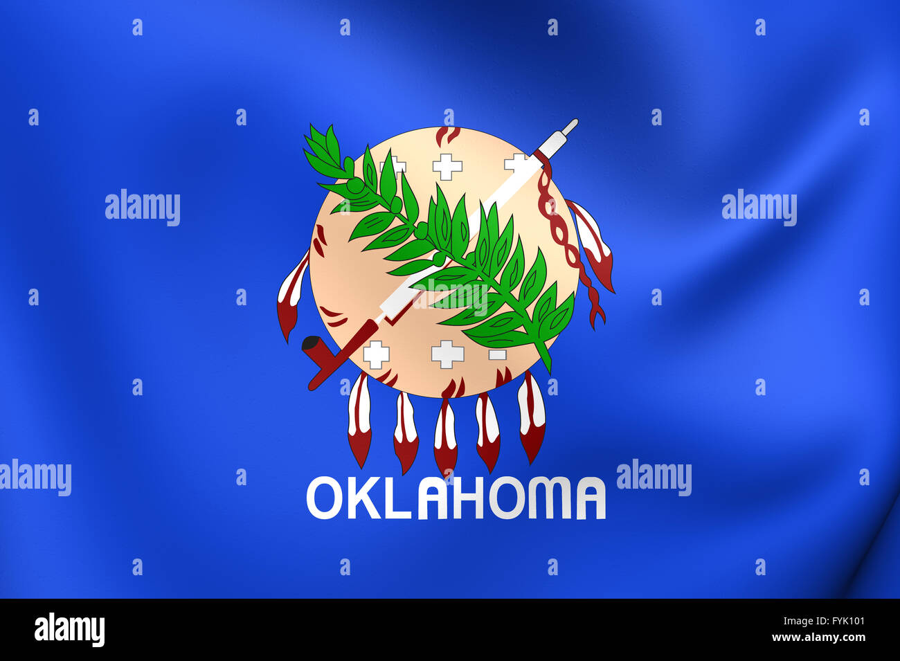 Flag of Oklahoma Stock Photo - Alamy