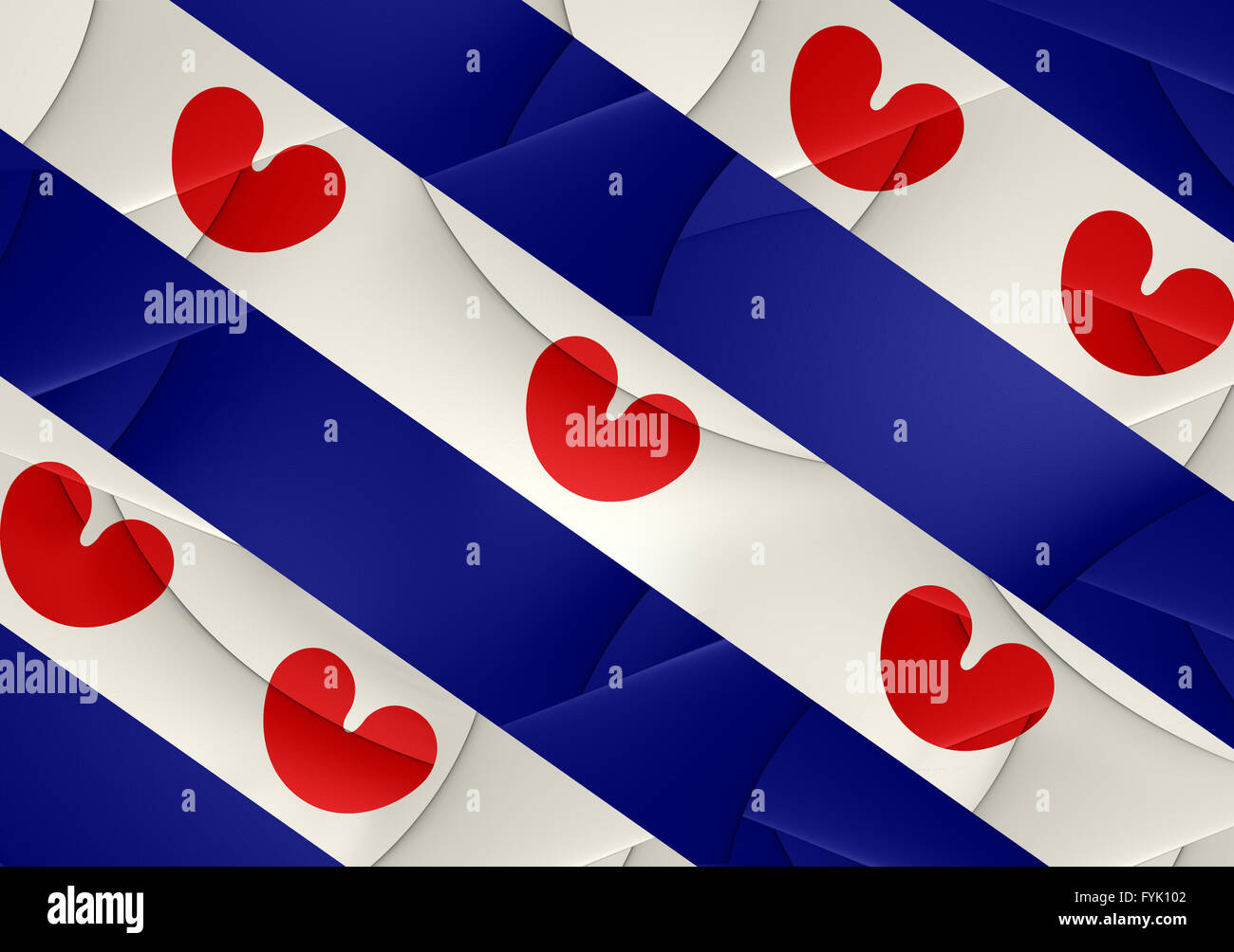 Flag of Friesland Stock Photo - Alamy